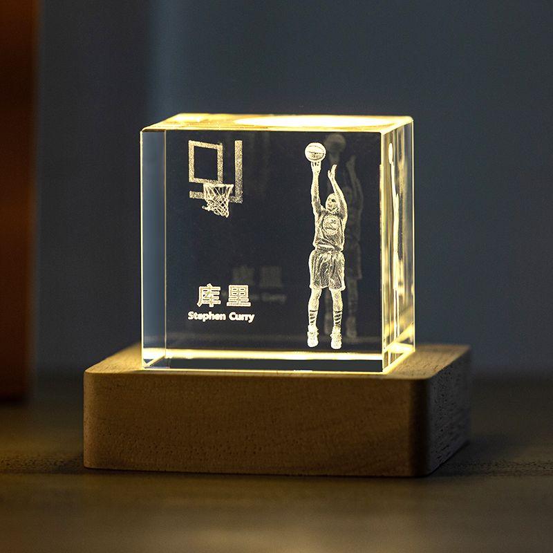 Curry Star NBA Hand-Made Kobe James Glowing Night Lights Bedroom ...