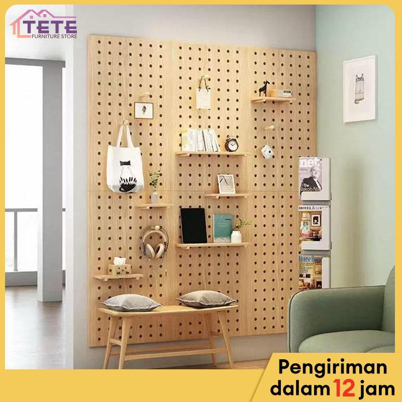 JIJI- Rak Dinding Minimalis Rak Dinding Tempel Pegboard Lubang ...