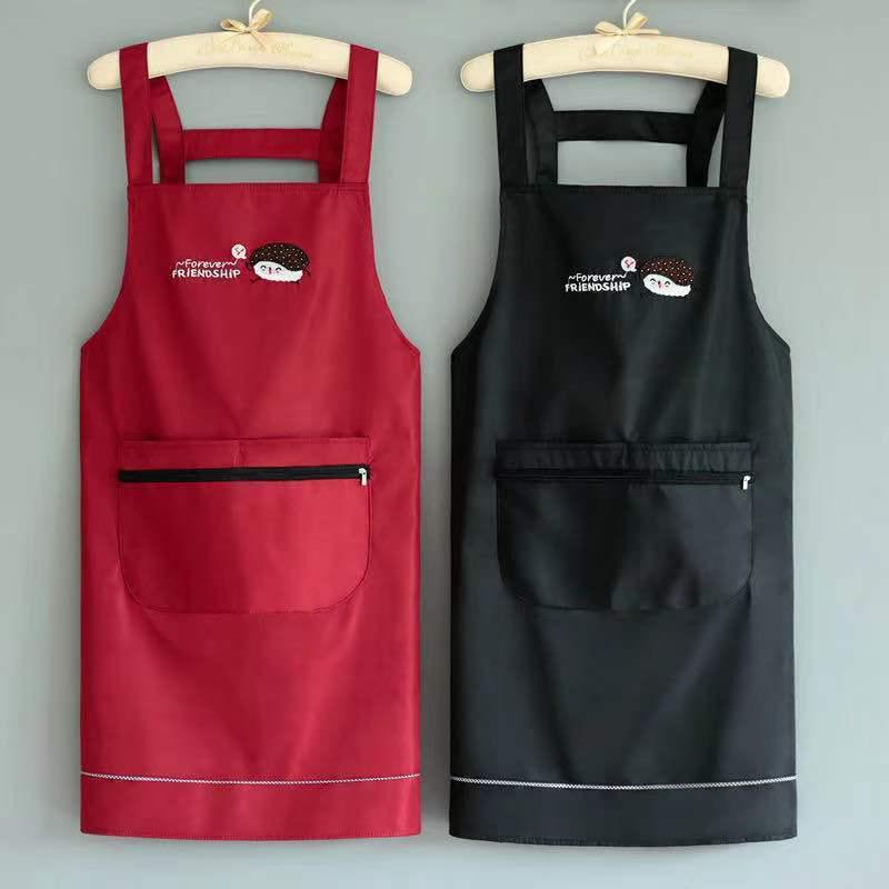 Apron Kalis Air, Fesyen, Dengan Poket Zip, Fabrik Kalis Air, - TikTok ...