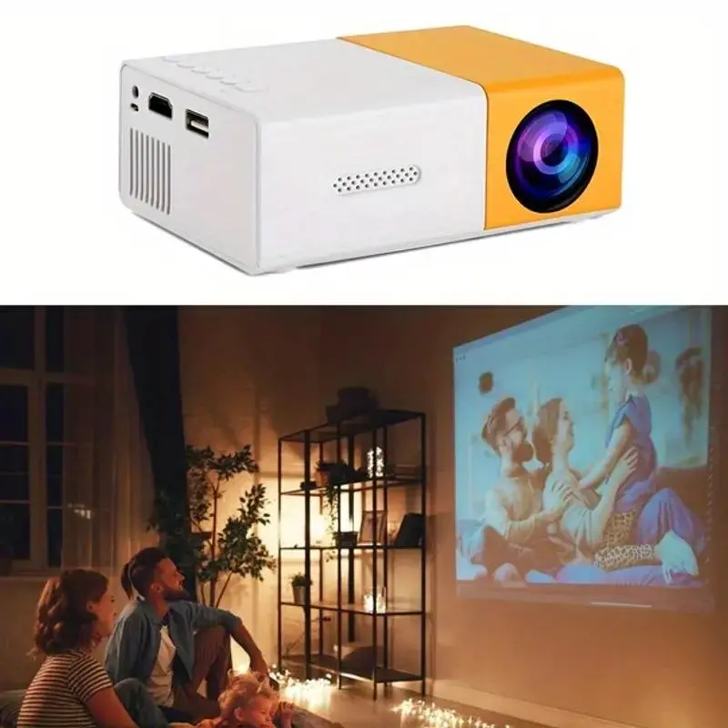 Mini Projector, 1 Piece Home Theater Projector, 1080P Full Color Media ...
