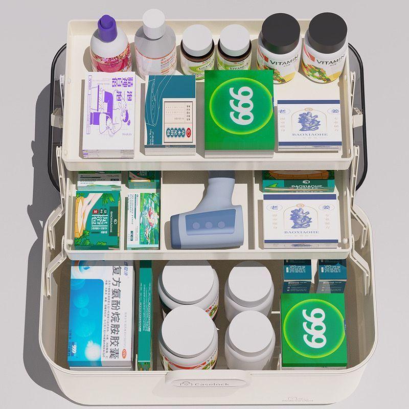 Kotak Obat Tempat Penyimpanan /Plastik Medicine Storage Box/Obat P3K ...