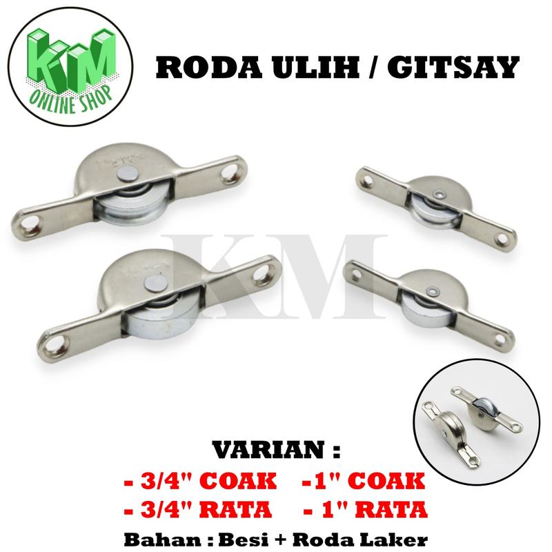 Roda Gitsay/Gitsai/Ulih/Matex 1" dan 3/4" Coak/Rata - Shop | Tokopedia