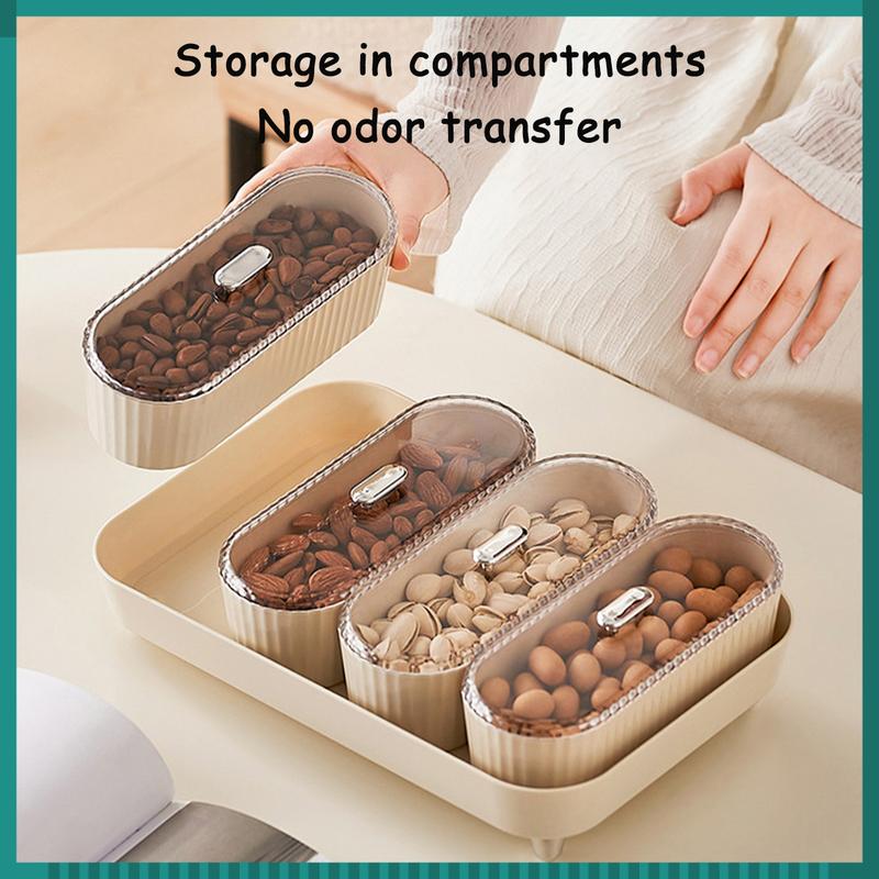 （hot sale) Rectangular Fruit Plate Divided Container Dustproof - TikTok ...