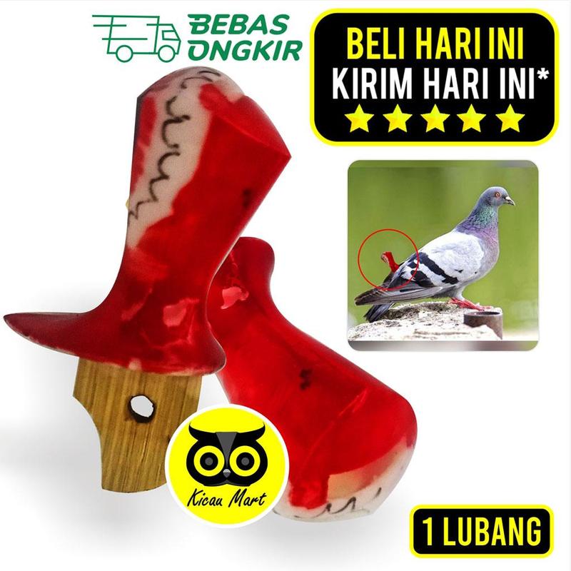kicau mart Sawangan Merpati Lukis 1 Lubang Motif Random Mainan Hatong ...