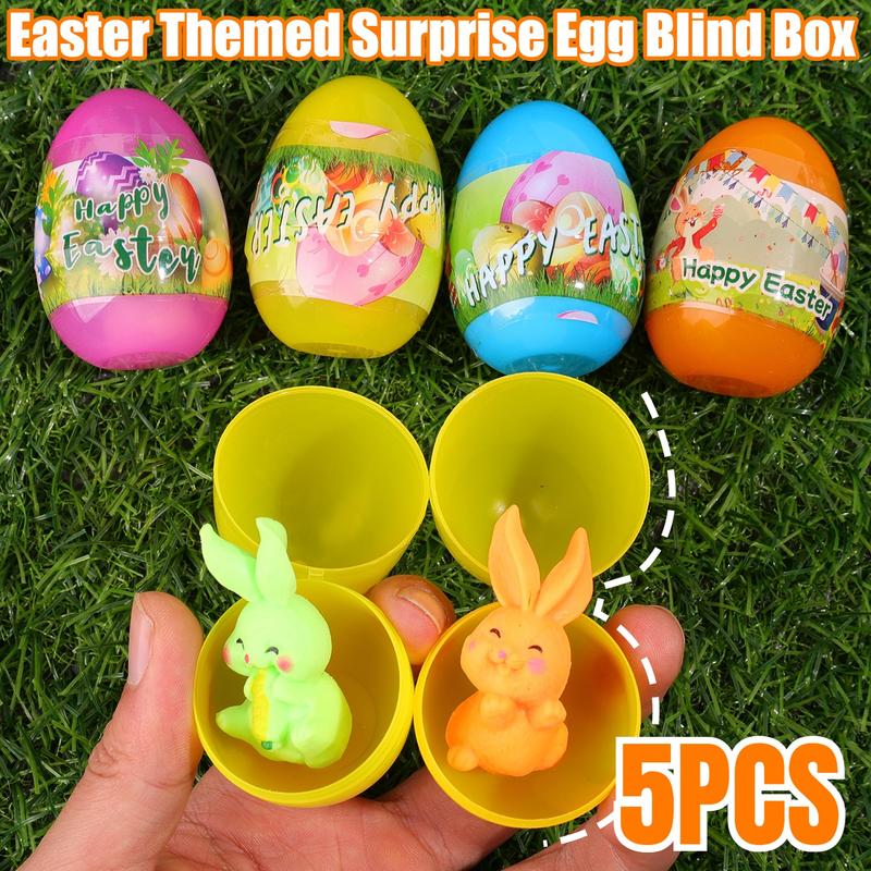 5Pcs Multicolor Easter Capsule Toys Random Filler Plastic Easter ...