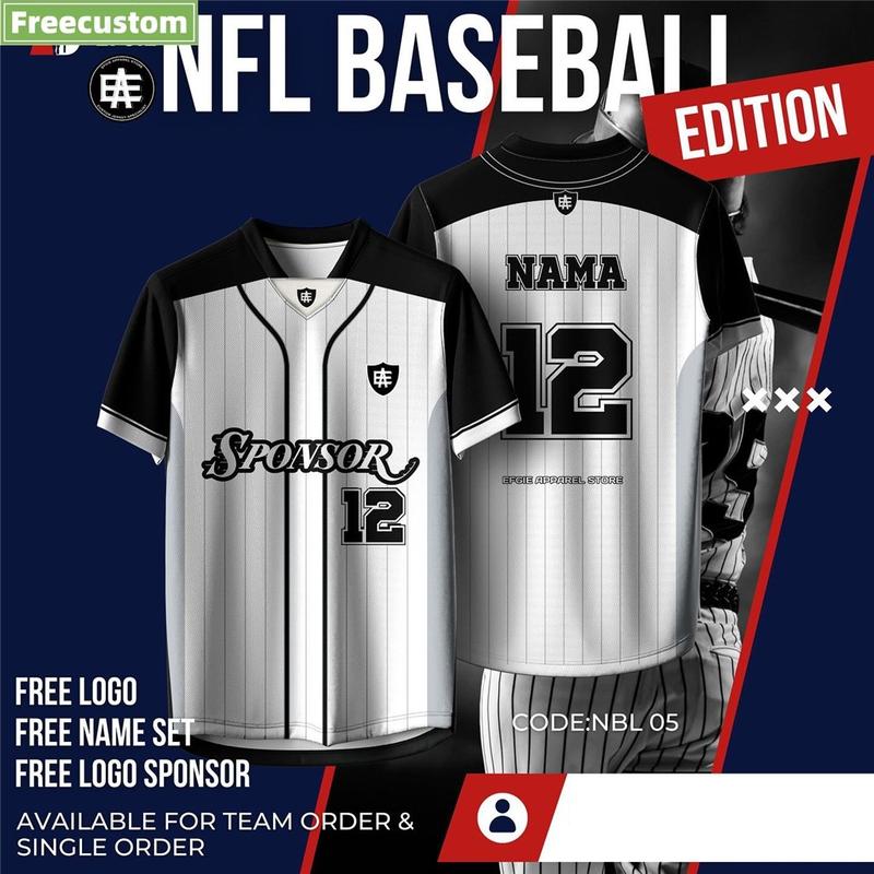 Jersi Edisi NFL, 2024, Baju t-shirt Lelaki, Kolar Retro, Pewarnaan ...