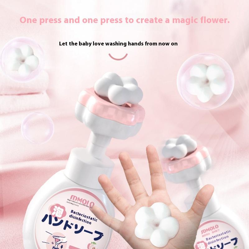 Children's flower foam hand sanitizer 300ml press bottle Bubble ...