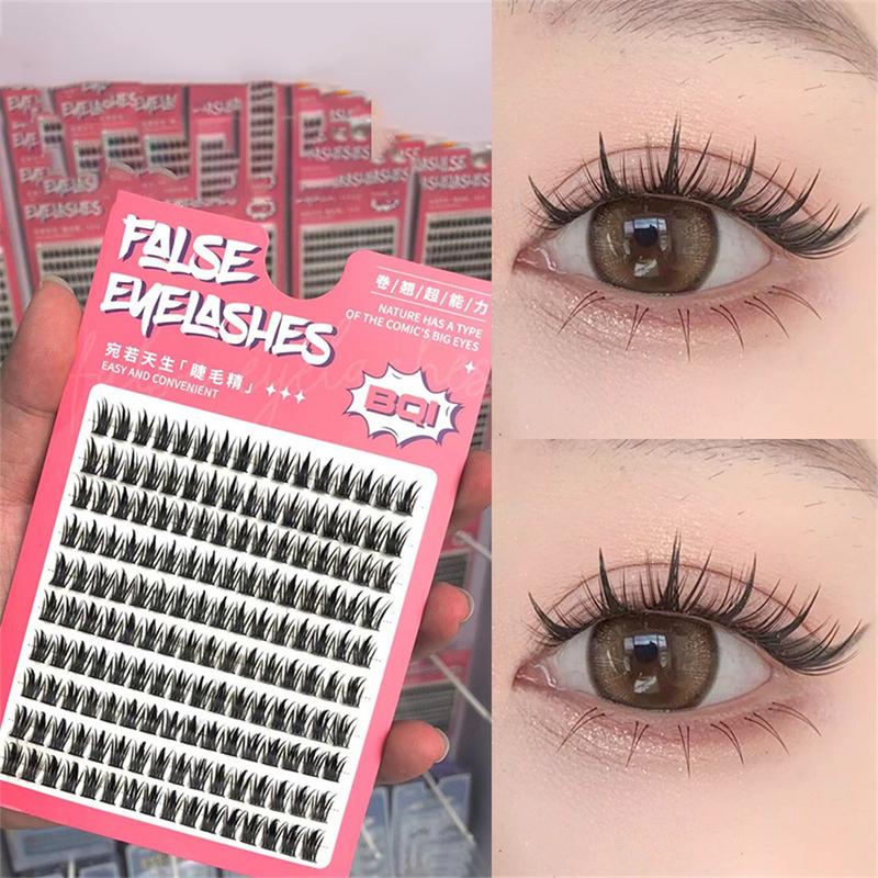 BQI Fairy False Eyelashes Natural Single Cluster Thick Curly - TikTok ...