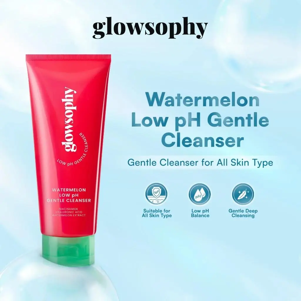 [NEW] Glowsophy Watermelon Low pH Gentle Cleanser 100ml | Facial Wash ...