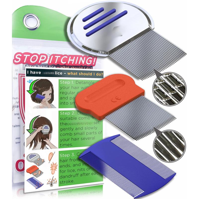 Professional Lice Comb Kit - For Nits And Dandruff Removal. - TikTok Shop
