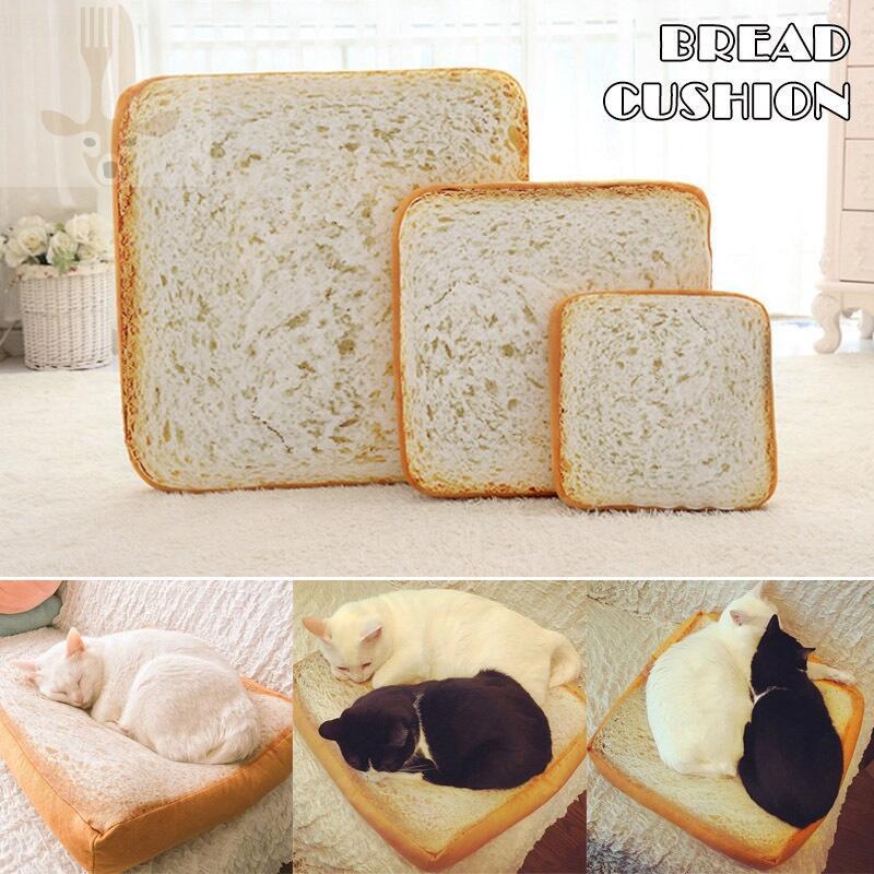 Toast Bread Slice Style Pet Mats Cushion Soft Warm Mattress Bed ...