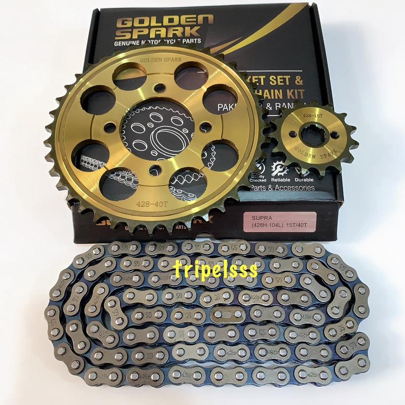 Gear Gir Set Rantai Supra X Lama / Supra XX / Supra Fit Lama 15/40T 428H-104L - Shop | Tokopedia