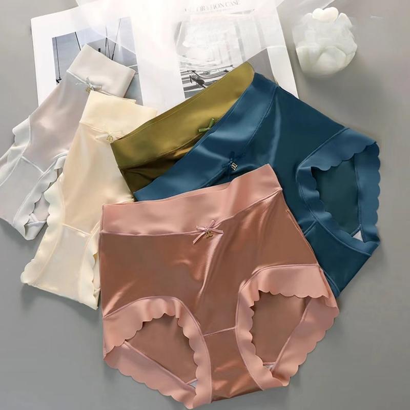 Ice Silk Maiden Sexy High Waist Seamless Breathable Silk Crotch ...