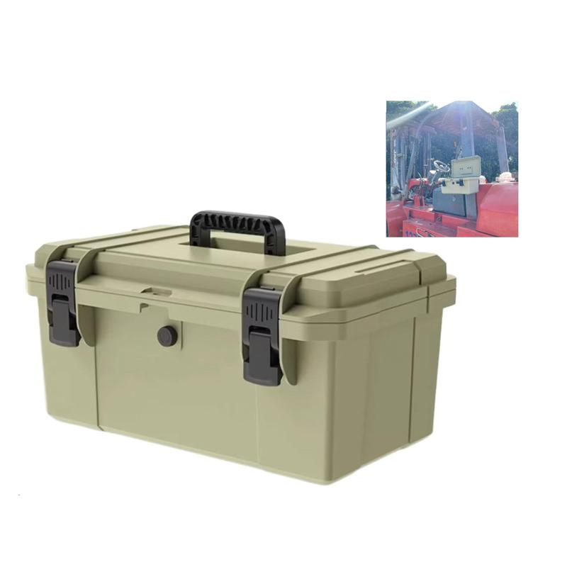 Heavy-duty Tractor Rops Toolbox With Mounting Bracket Universal Keyhole ...