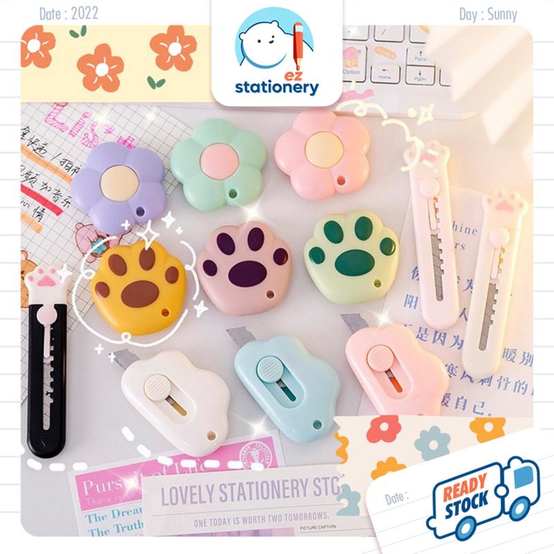 Ready Stock Cute Mini Paper Cutter Cloud Paw Cat Claw Mini Art - TikTok ...