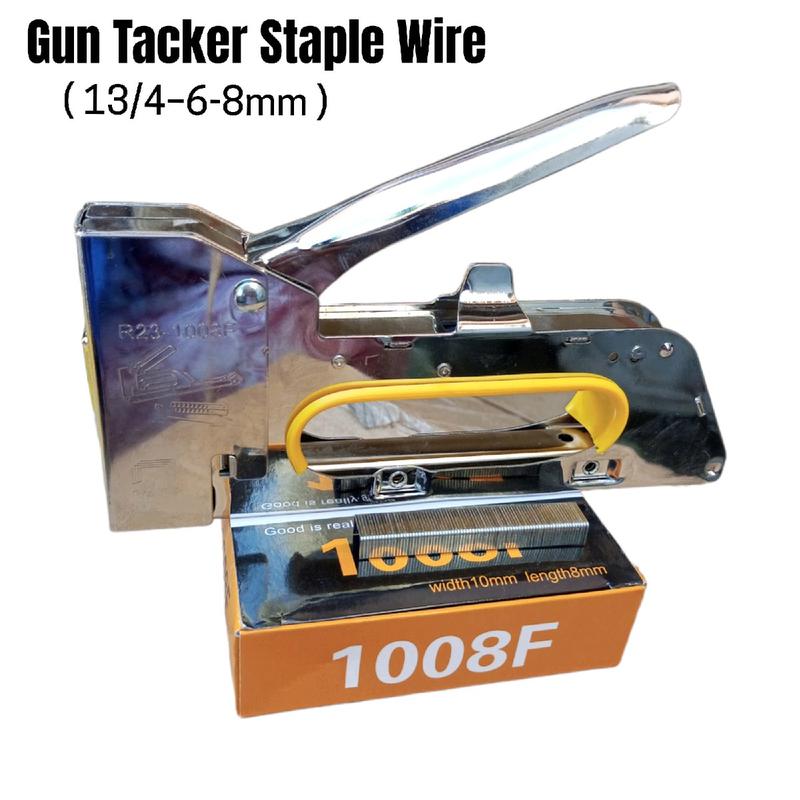 Promo Staple Gun Tacker Powerful Heavy duty 1008F FREE Bala Staple ...