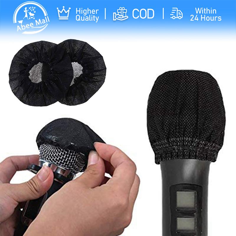 100Pcs Microphone Cover Disposable Non-Woven Mic Covers Mic Hygiene ...