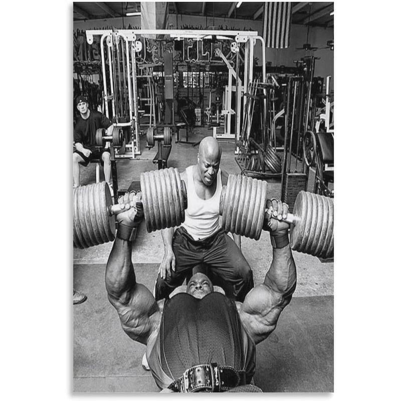 Ronnie Coleman Bodybuilder Poster Vintage Black And White Art Room ...