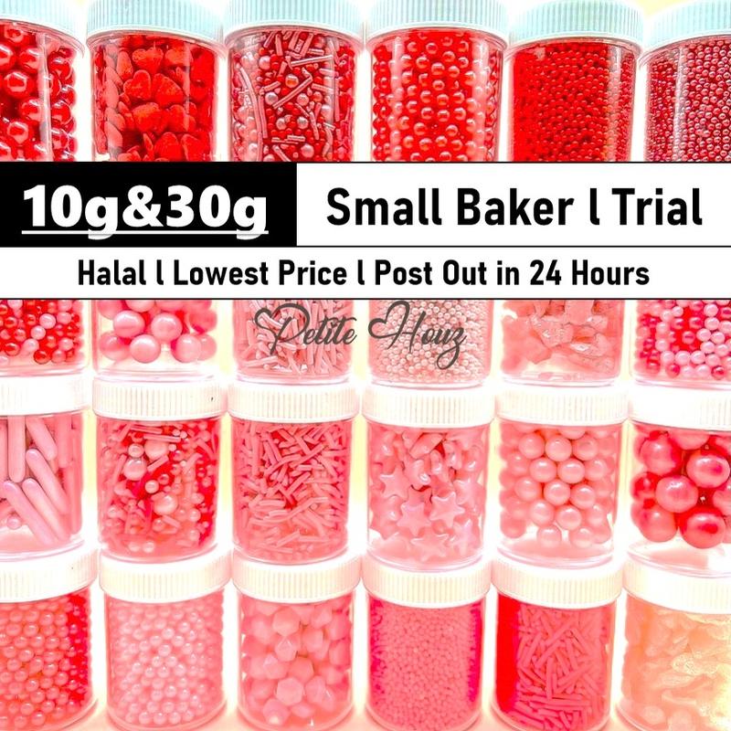 [250G/500g] Cheapest HALAL Edible Red & Pink Sprinkles Cake Sugar ...
