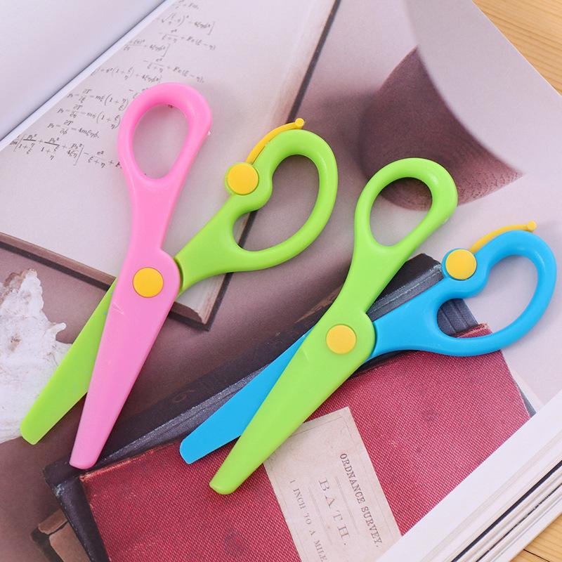 1pcs Kindergarten Child Safety All-plastic Scissors Creative - TikTok ...