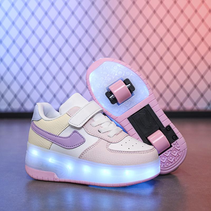 Heelys Dua Roda, Reka Bentuk Api, Untuk Kanak-kanak, Saiz 29-39 ...