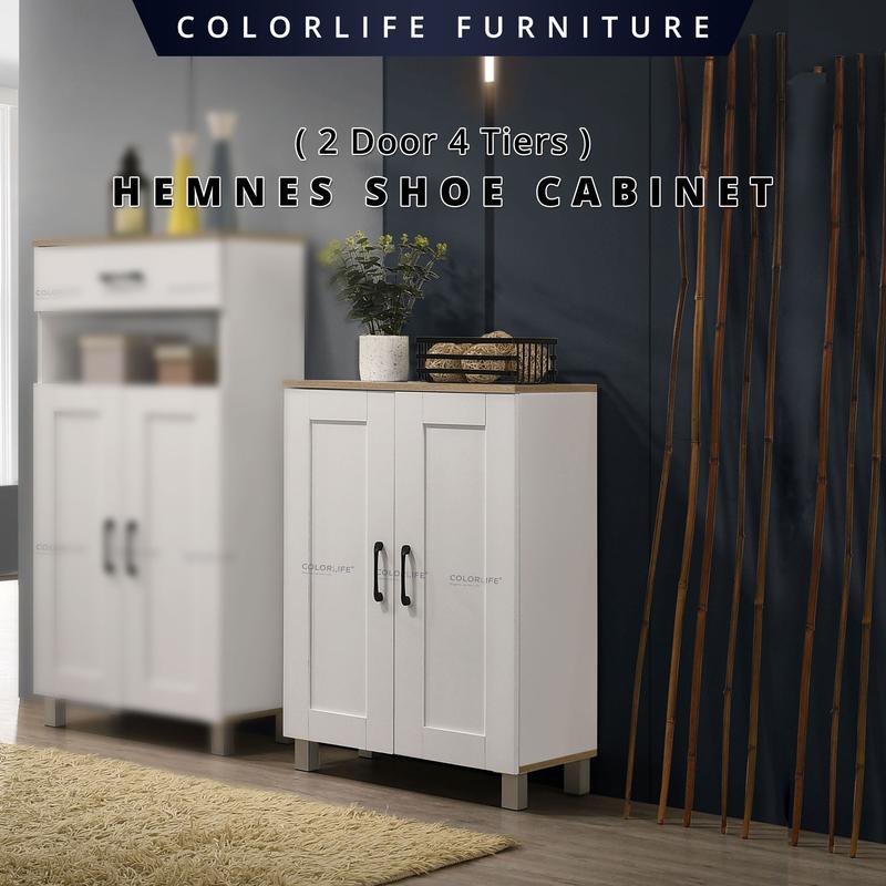 Colorlife Hemnes 2 Door Shoe Cabinet - TikTok Shop Malaysia
