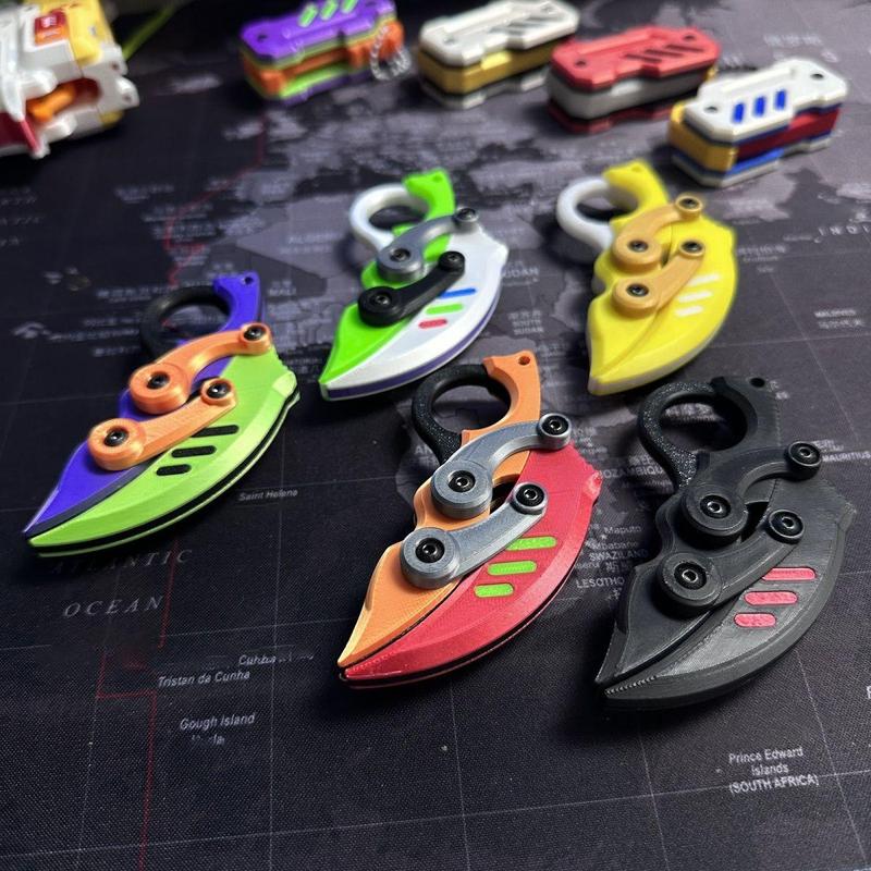 Slide Fidget Toy, 1 Count 3D Printed Finger Rotating Flip Toy, - TikTok ...