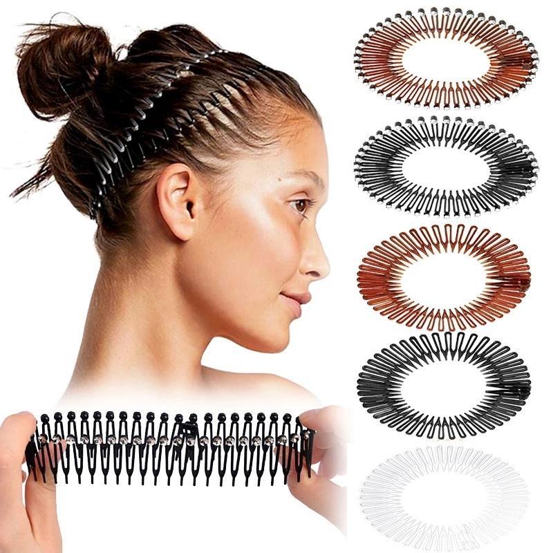 1Pc Creative Plastic Full Circle Stretch s Flexible Comb Teeth - TikTok ...
