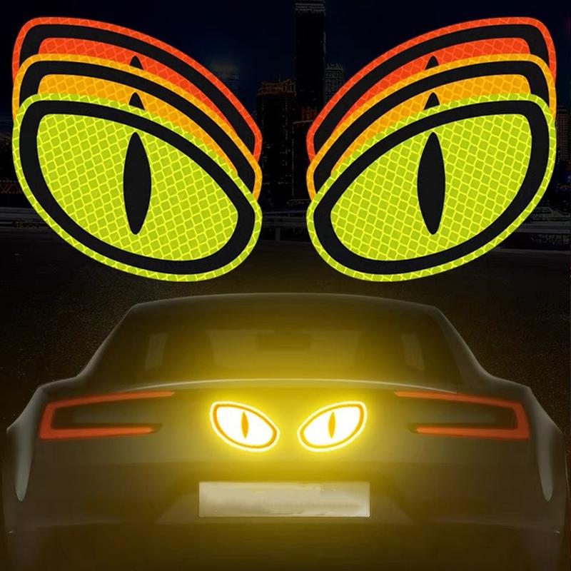 ST 2Pc Reflective Safety Warning Tape Car Reflective Sticker - TikTok ...