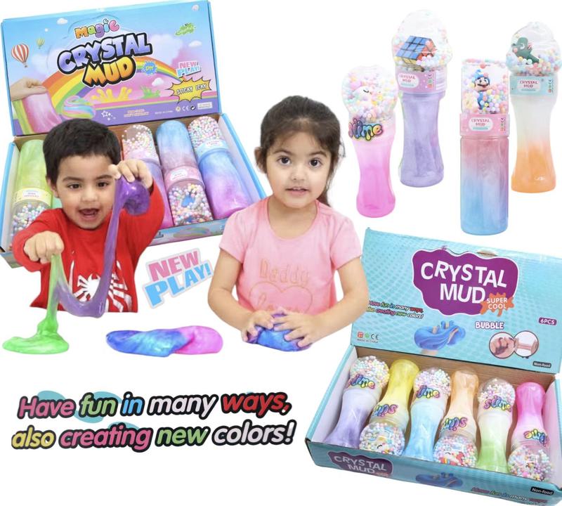 Timi Baby Ice cream crystal slime with cartoon toy & ball foam - TikTok ...