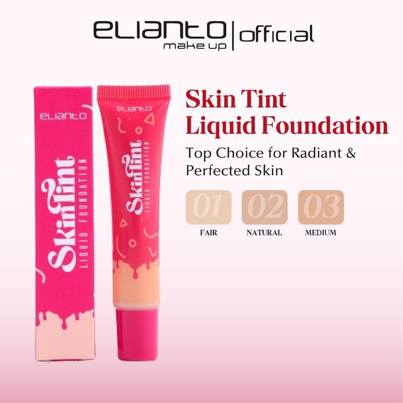 [2024 Produk Baharu] Elianto Skin Tint Liquid Foundation Ringan ...