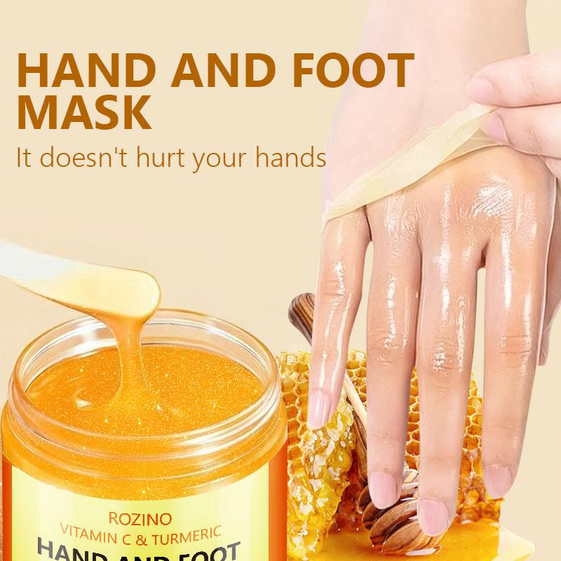 VC and turmeric hand and foot masks brighten skin tone, remove - TikTok ...