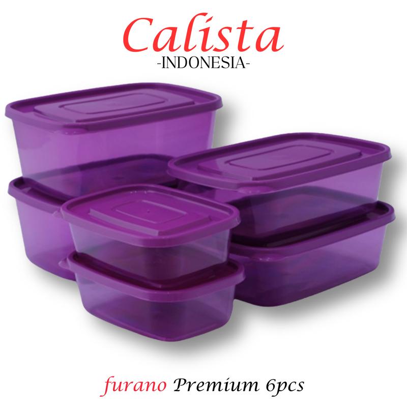 FOOD CONTAINER CALISTA FURANO SET 6 FULL COLOUR - TOPLES KULKAS - Shop ...