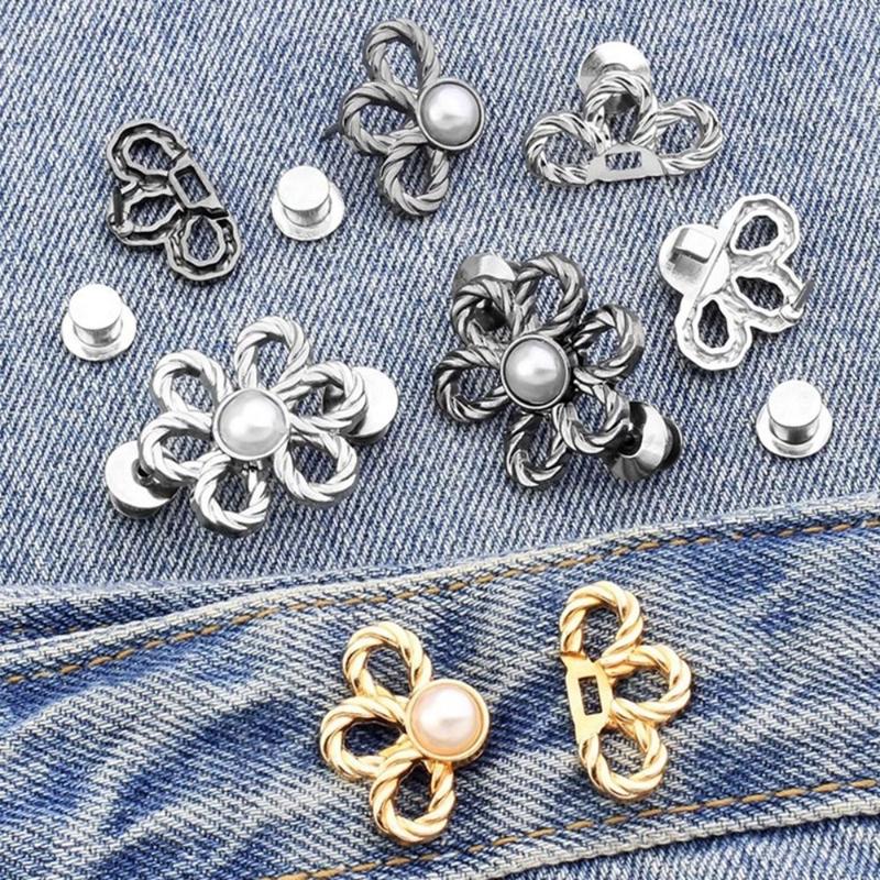 New DIY Tighten Waist Button Reduce Waist Detachable Clip Retractable ...