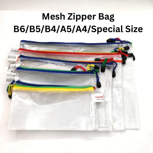 B6/B5/B4/A5/A4/A3 /Special Size Mesh Zipper File Bag Waterproof ...