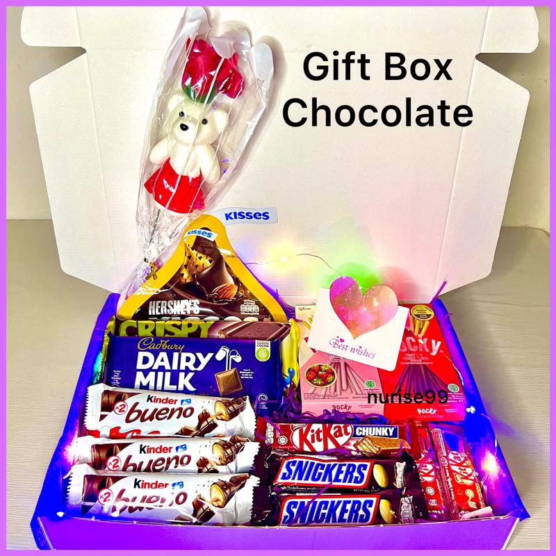 Chocolate gift box gifts set Coklat Food - TikTok Shop Malaysia