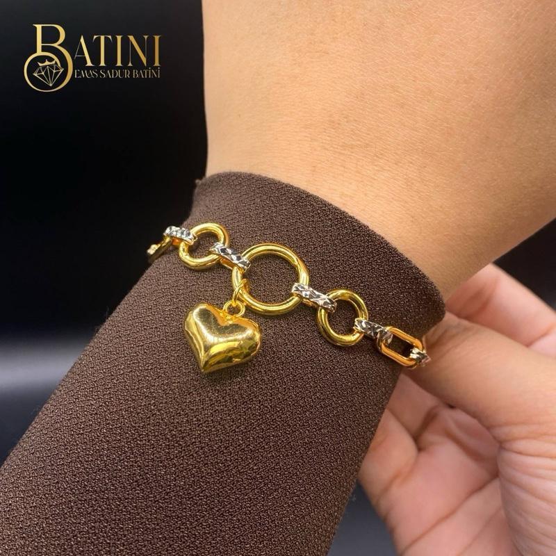 Gelang Tangan Klip Donut Love Sebiji | Emas Sadur Batini - TikTok Shop ...
