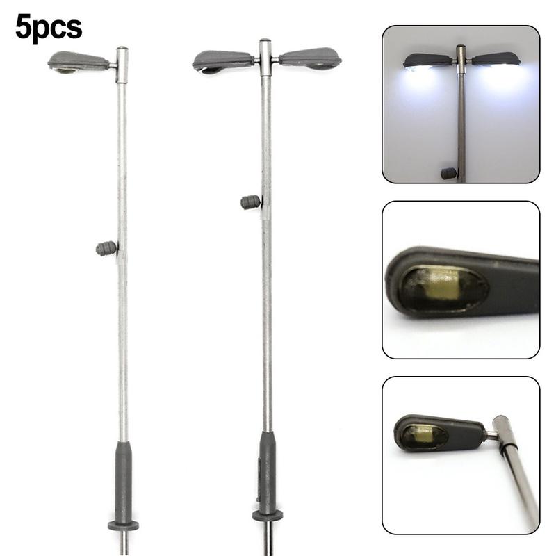 🔥 5 Pack LED Platform Lights lamp for Model Railways OO HO Yard ...