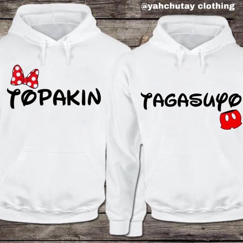 TOPAKIN TAGASUYO PRINT COUPLE HOODIE JACKET LONGSLEEVES MINIMALIST ...