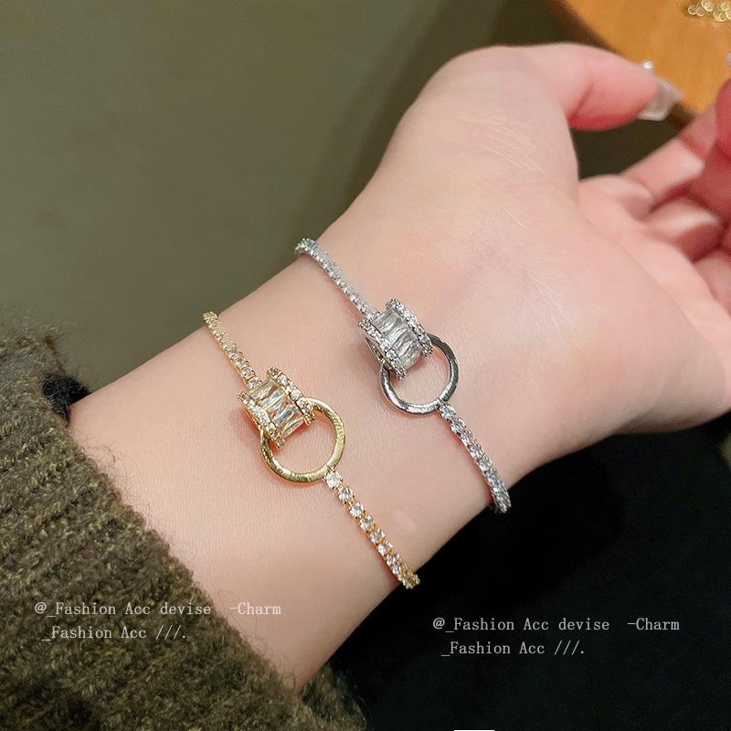 Gelang Tangan Geometri Zirkon, Bersadur Emas Sebenar, Fesyen - TikTok ...