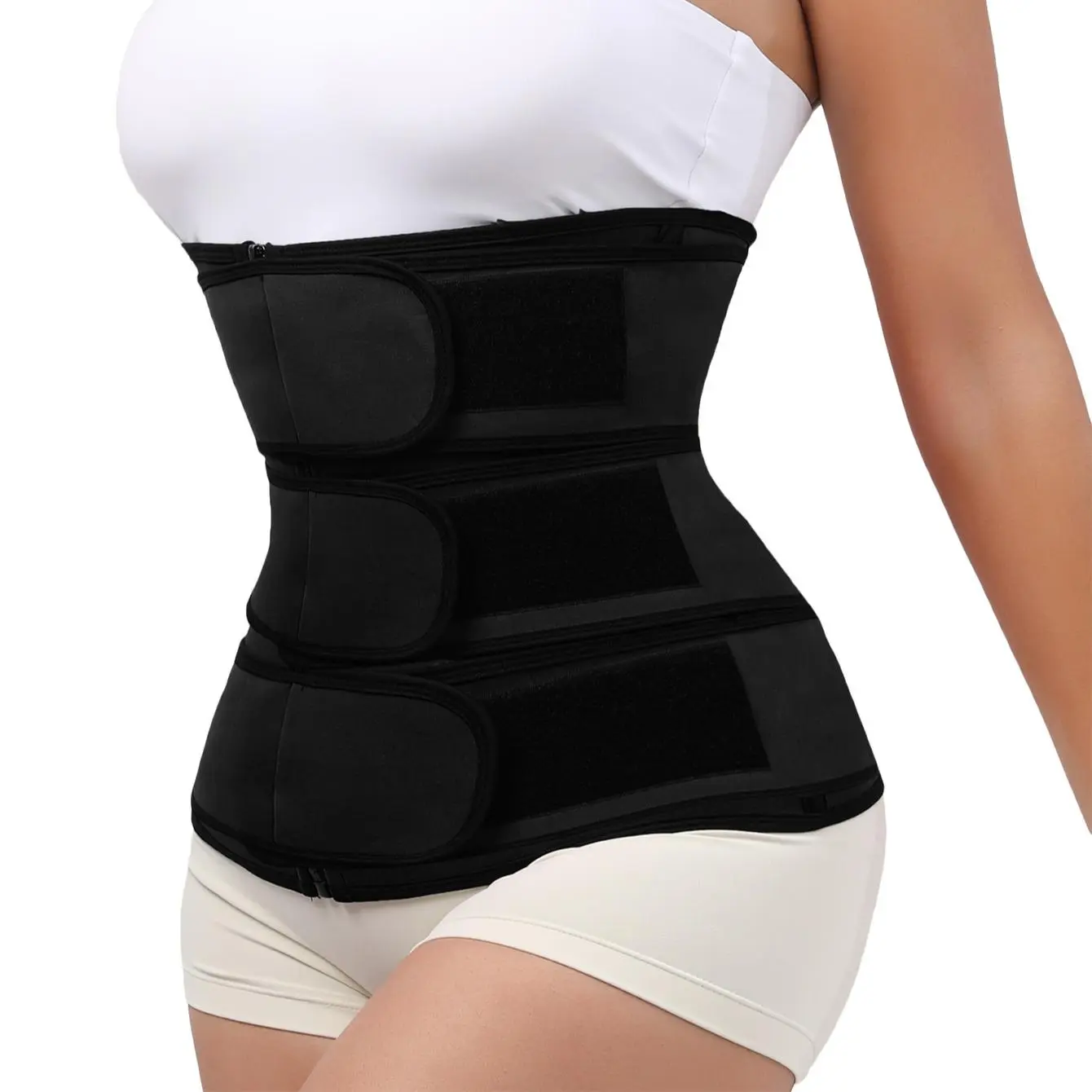 Waist Trainer Belt With Zipper (1 Piece), Sweat Belly Belt, Sports ...
