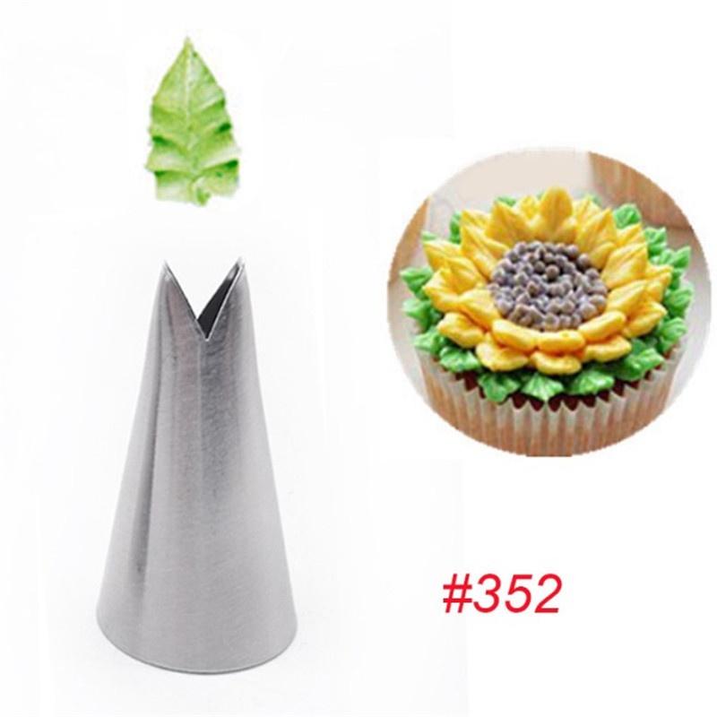352# Leaf Nozzles Icing Piping Tips Pastry Tool Stainless Steel ...