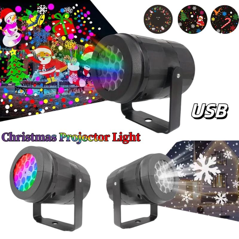 Lampu Projektor Krismas, Kuasa USB, Lampu Peri LED, Berputar - TikTok ...