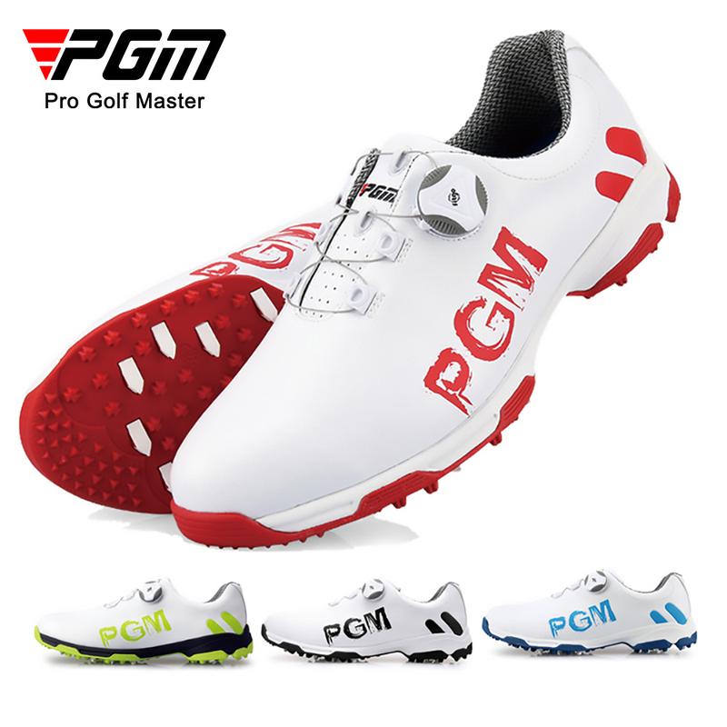 [PGM] Golf Shoe Men's Anti-Sliding Waterproof Fixed Studs with - TikTok ...