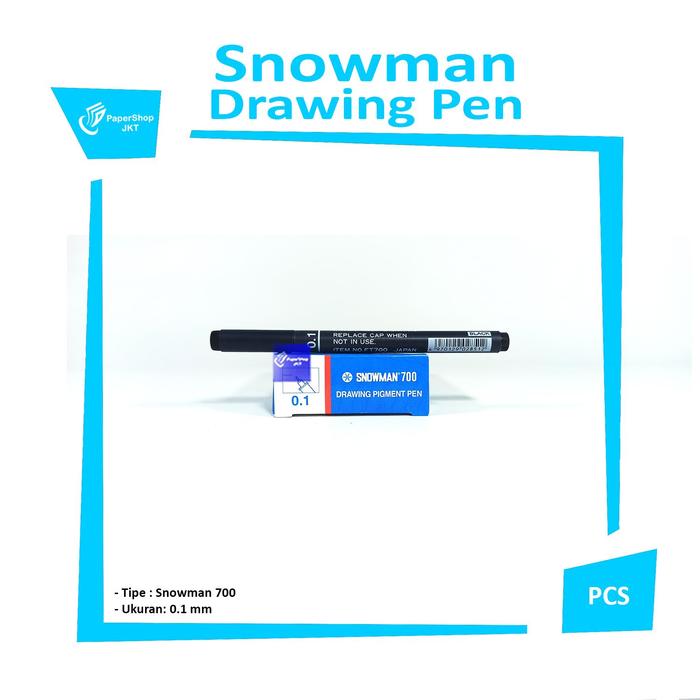 Jual SNOWMAN Drawing Pen 700 Hitam - VARIAN - Pcs - Jakarta Utara ...