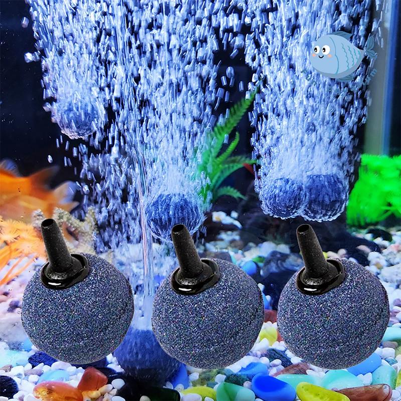 Round Air Bubble stone Aquarium Cylindrical Inflatable Stone - TikTok ...