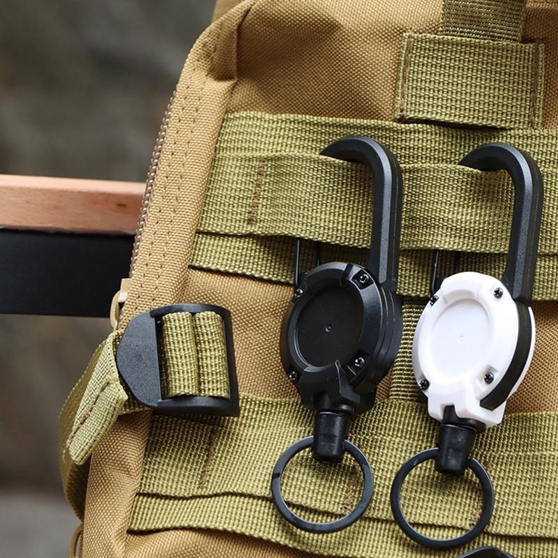 Outdoor Automatic Retractable Wire Rope Luya Anti-theft Keychain ...