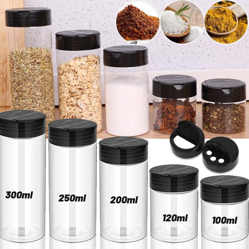 Botol Rempah Jelas, Penggoncang Garam dan Lada, Bahan Plastik, Balang ...