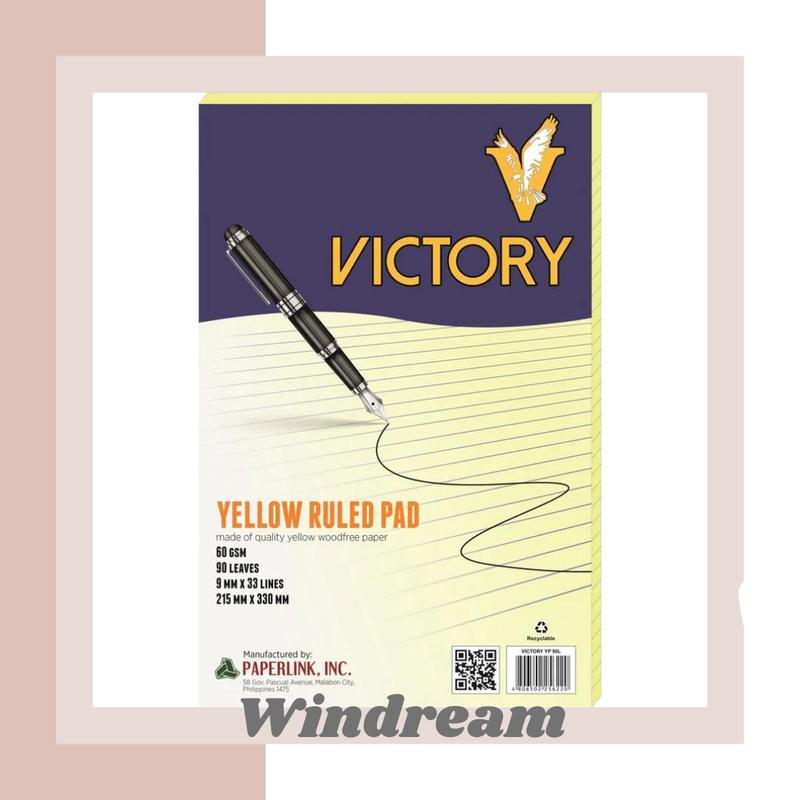 Victory Yellow Pad 90lvs 60gsm per pad - TikTok Shop Philippines