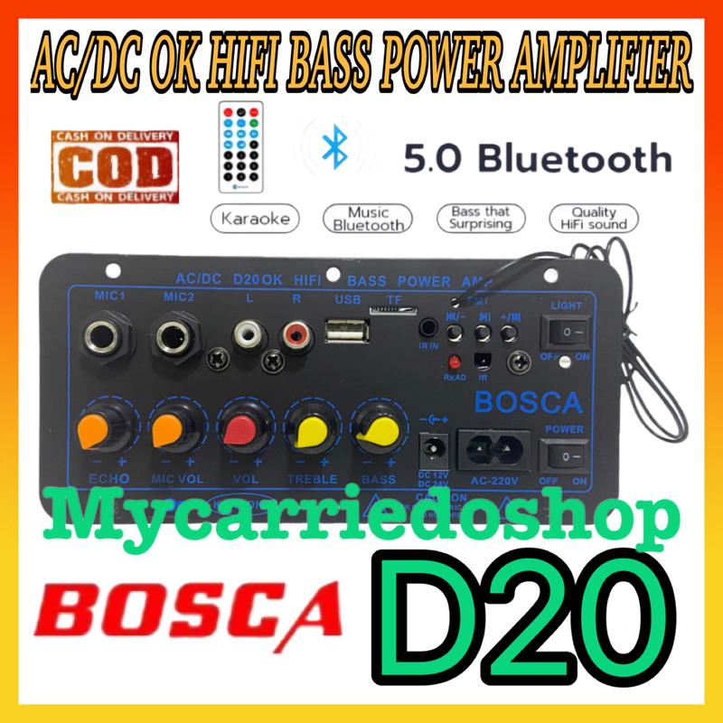 BOSCA D20 OK HIFI BASS POWER AMPLIFIER Board AC 220V DC 12V/24V ...